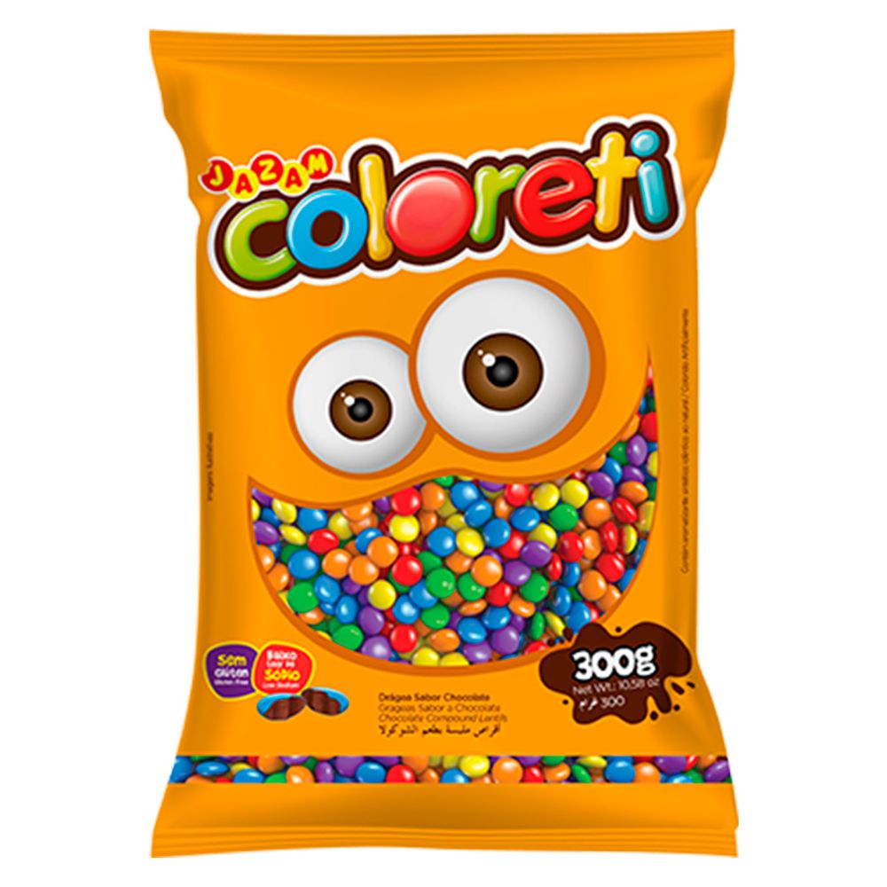 Coloreti Mini Sortidos 300g JAZAM - lojasantoantonio